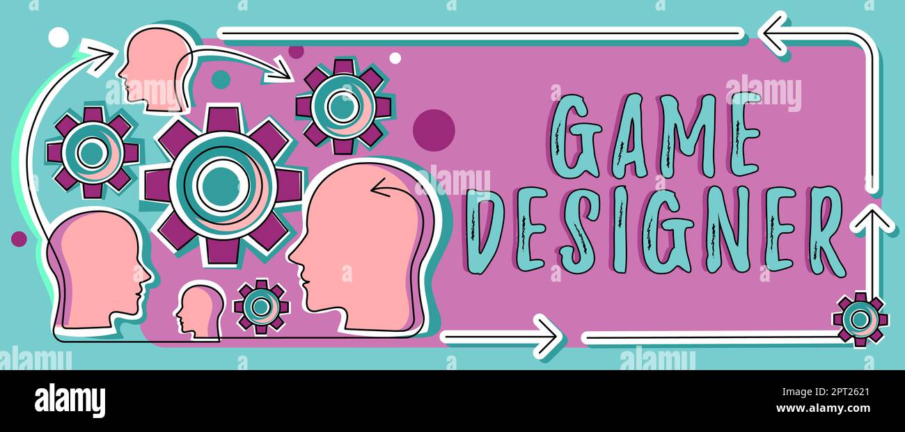 Text Caption Presenting Game Designer Internet Concept Campaigner Pixel Scripting Programmers