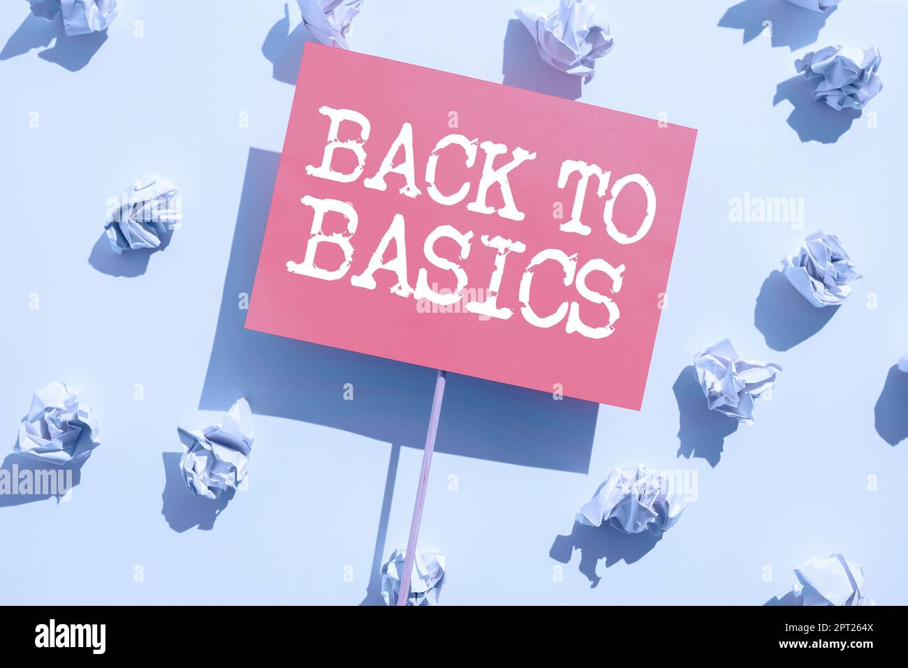 Hand writing sign Back To Basics, Word Written on Return simple things ...