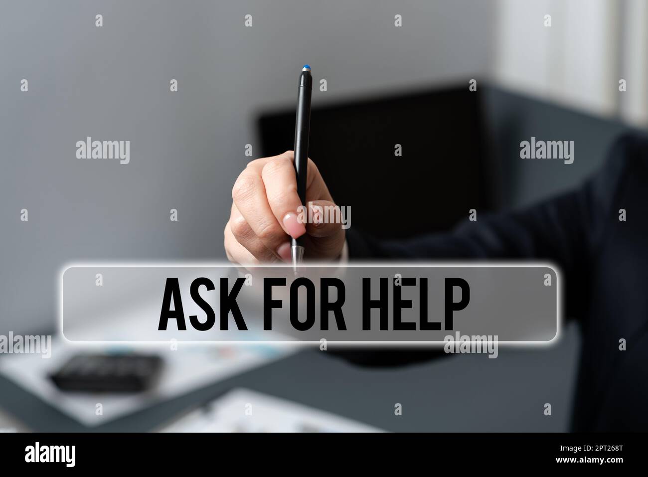 Text sign showing Ask For Help, Business overview Request to support ... Text sign showing Ask For Help, Business overview Request to support ...