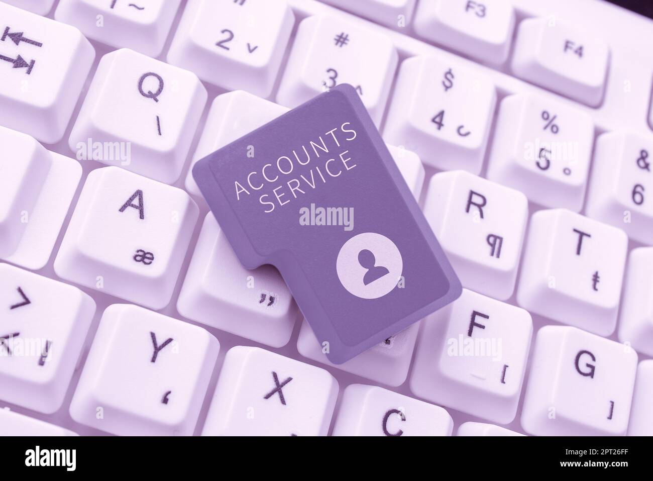 Sign displaying Accounts Serviceaccessing list of user profiles and ...