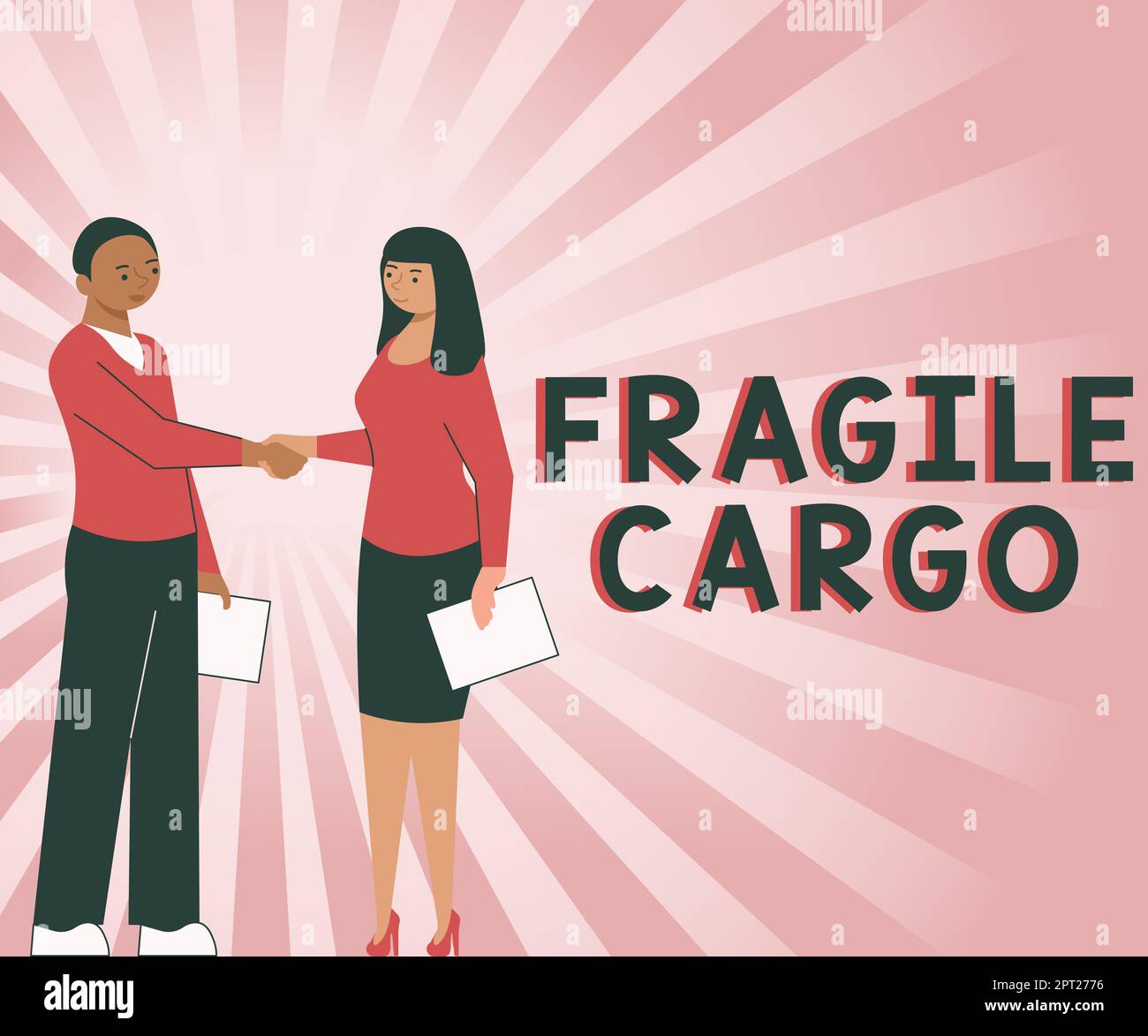 Text showing inspiration Fragile Cargo, Business overview Breakable ...