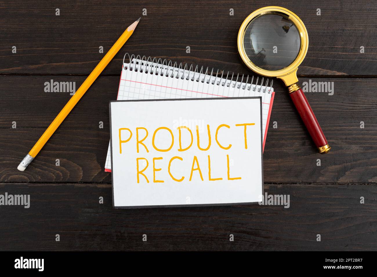 Inspiration showing sign Product Recall, Business overview request to ...