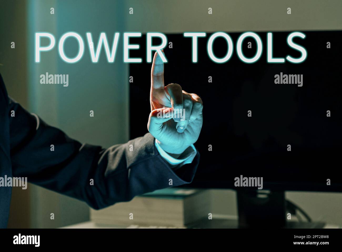 Handwriting text Power Tools, Word for tools powered by an electric ...