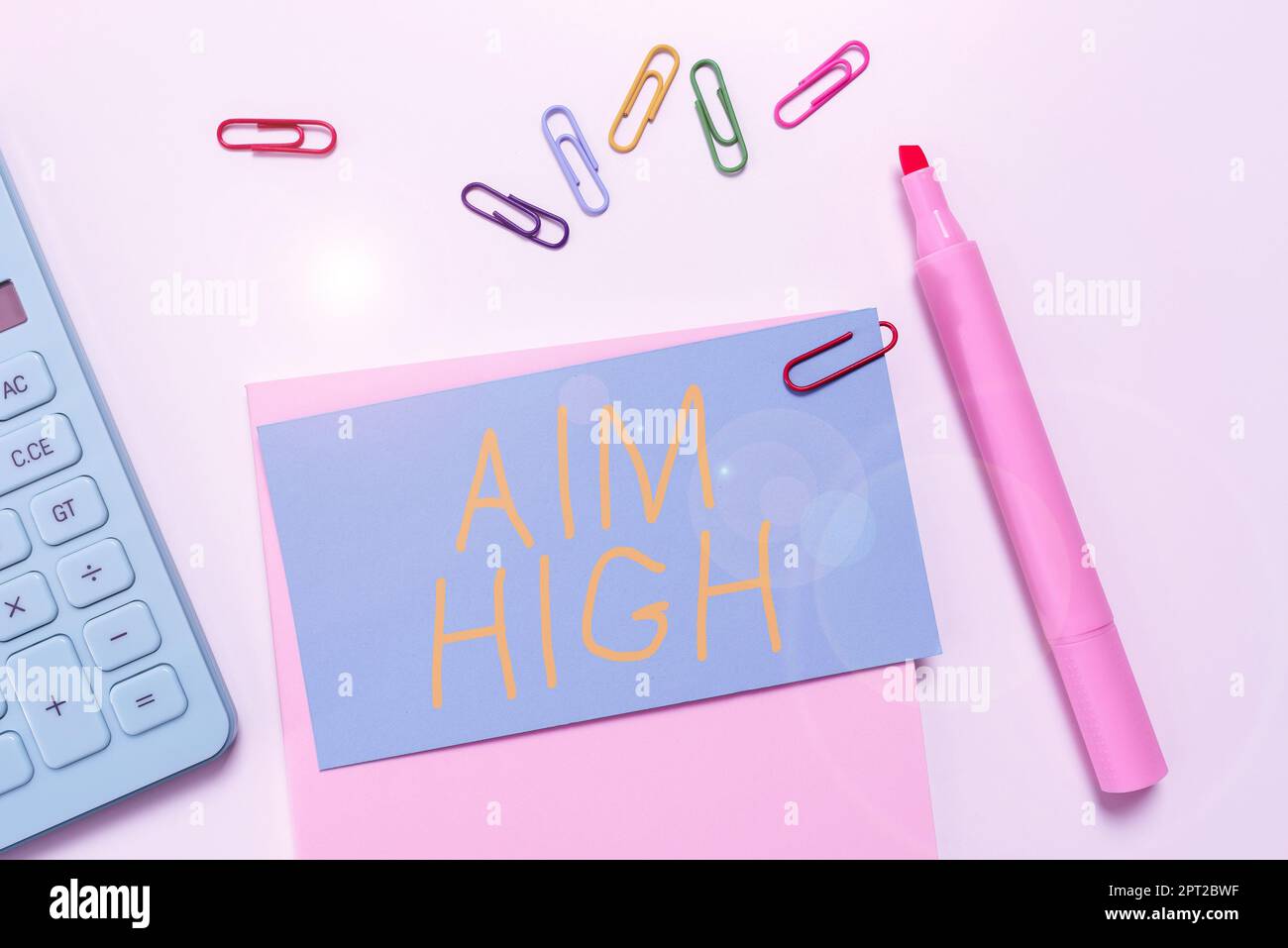 Conceptual display Aim High, Business concept go for best job school or ...