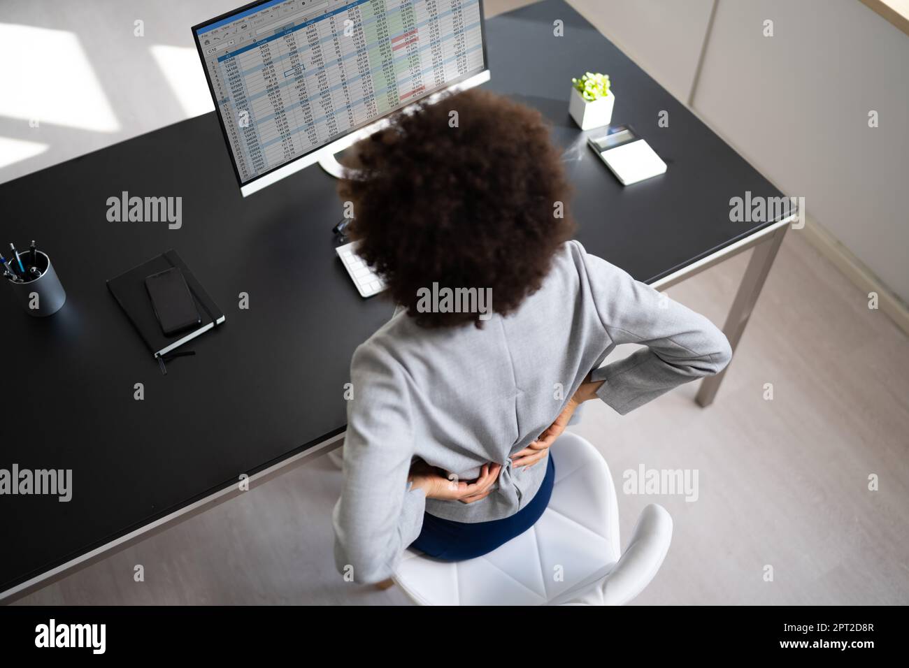 Woman poor posture using hi-res stock photography and images - Alamy