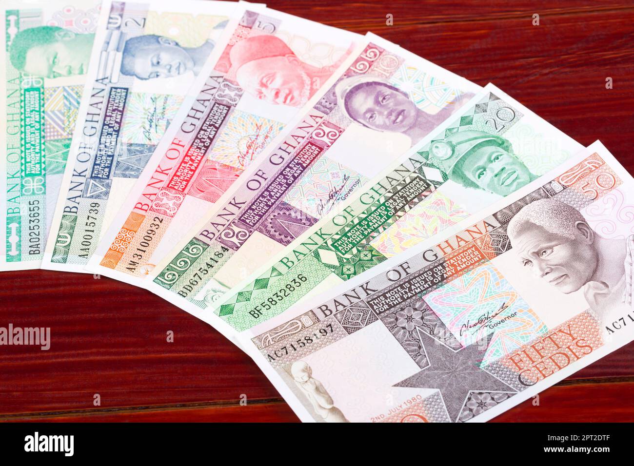 Old Ghanaian money - Cedis a business background Stock Photo - Alamy