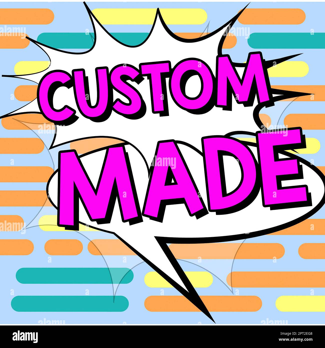 Sign displaying Custom Made, Concept meaning personalized object built ...