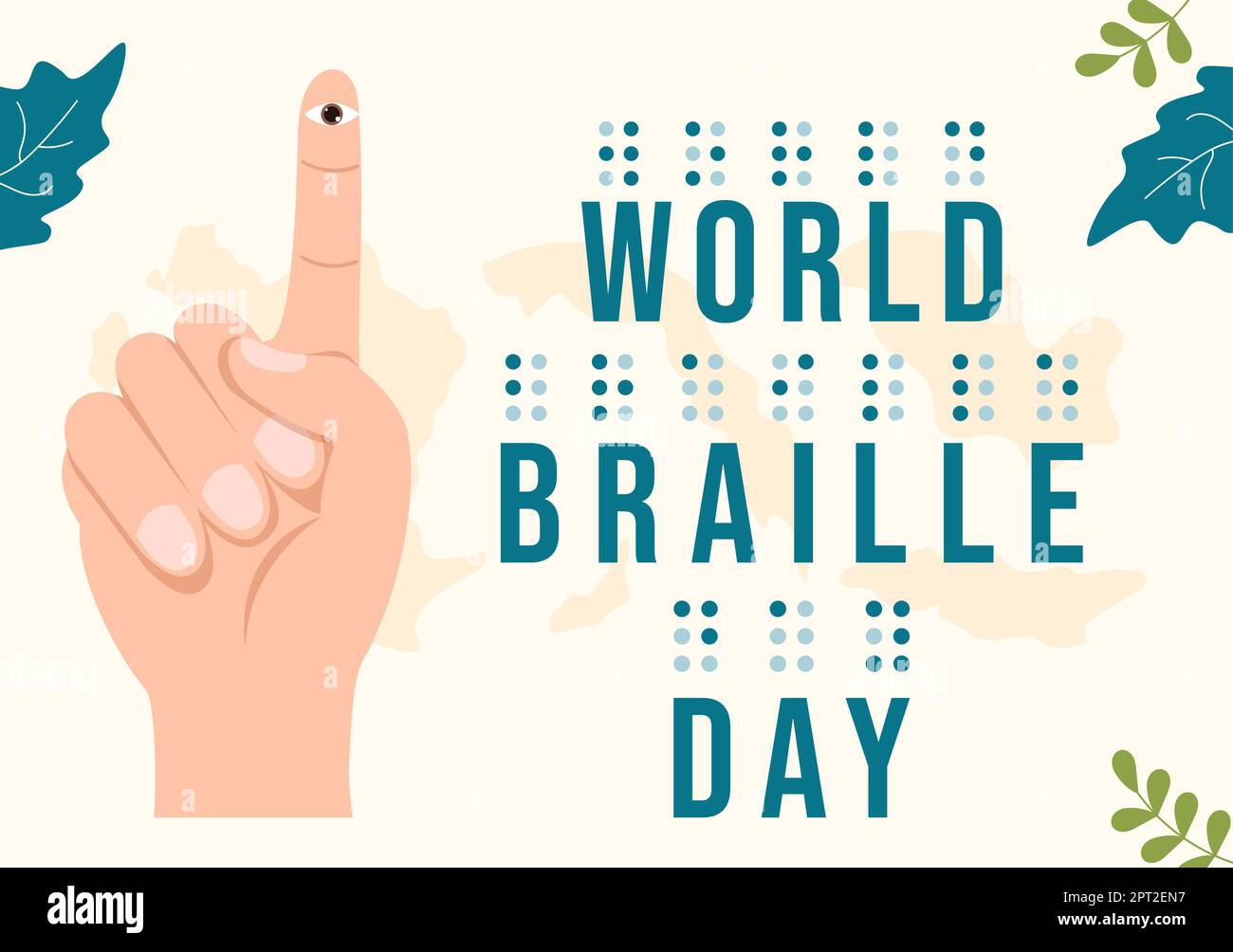 World Braille Day on 4th of January with Text by Alphabet for Means of ...