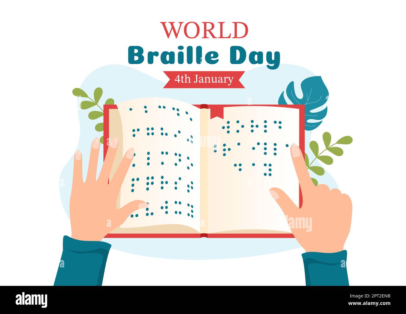 World Braille Day on 4th of January with Text by Alphabet for Means of ...