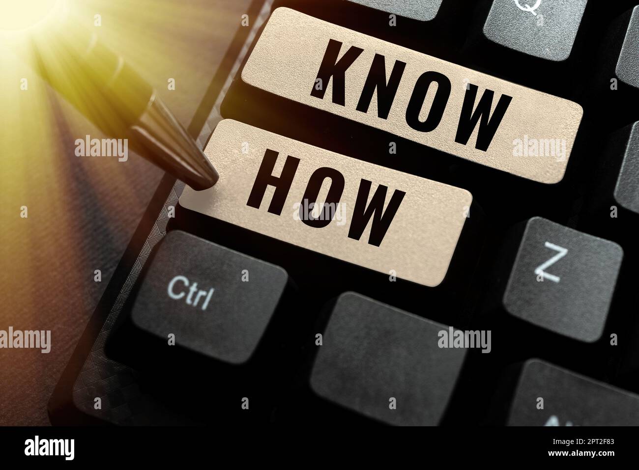 Conceptual display Know How, Word Written on The process to learn of ...