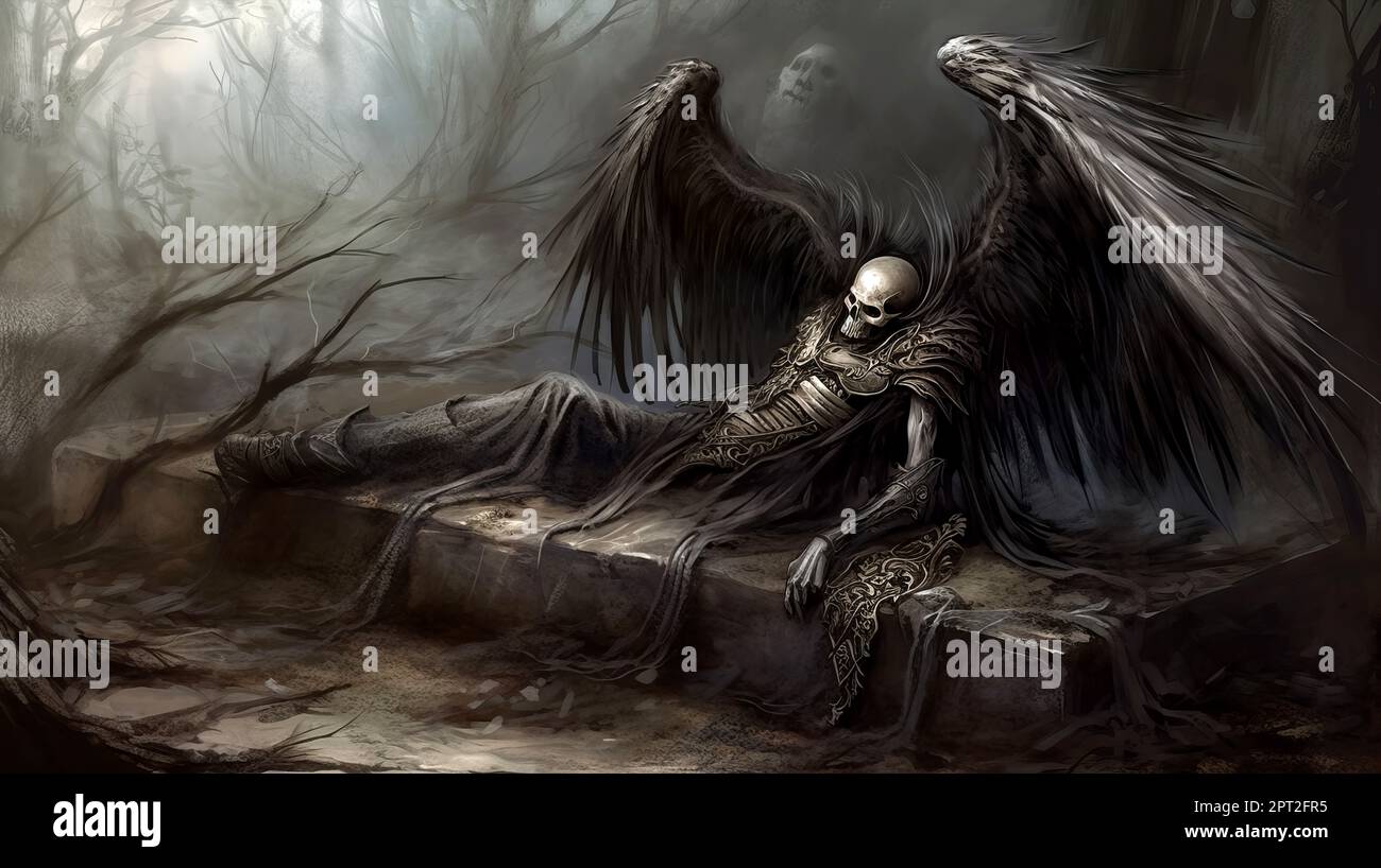 Fallen angels illustration hi-res stock photography and images - Alamy