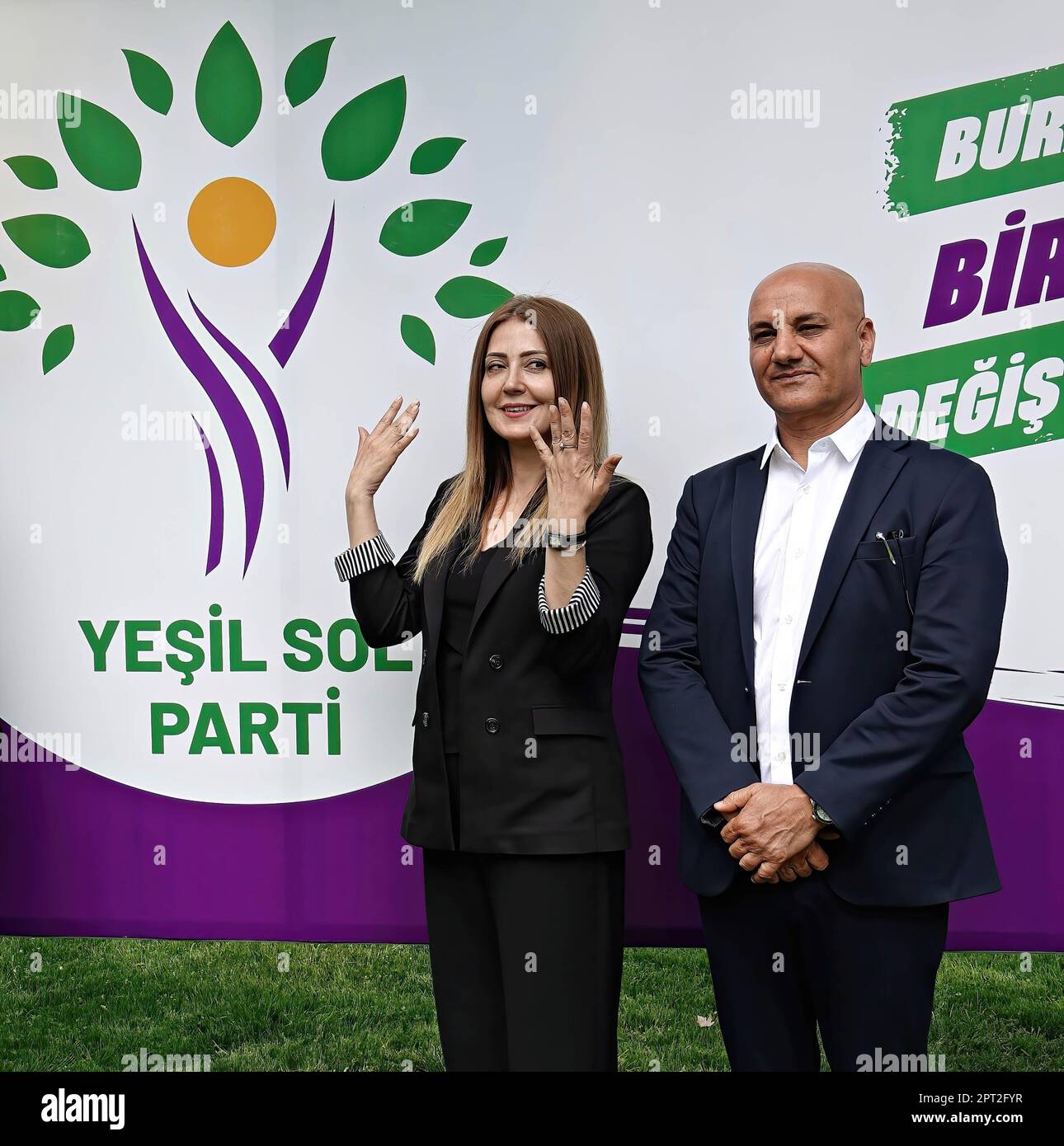 Green Left Party (YSP) Diyarbakir parliamentary candidates Sorgul Aytek ...