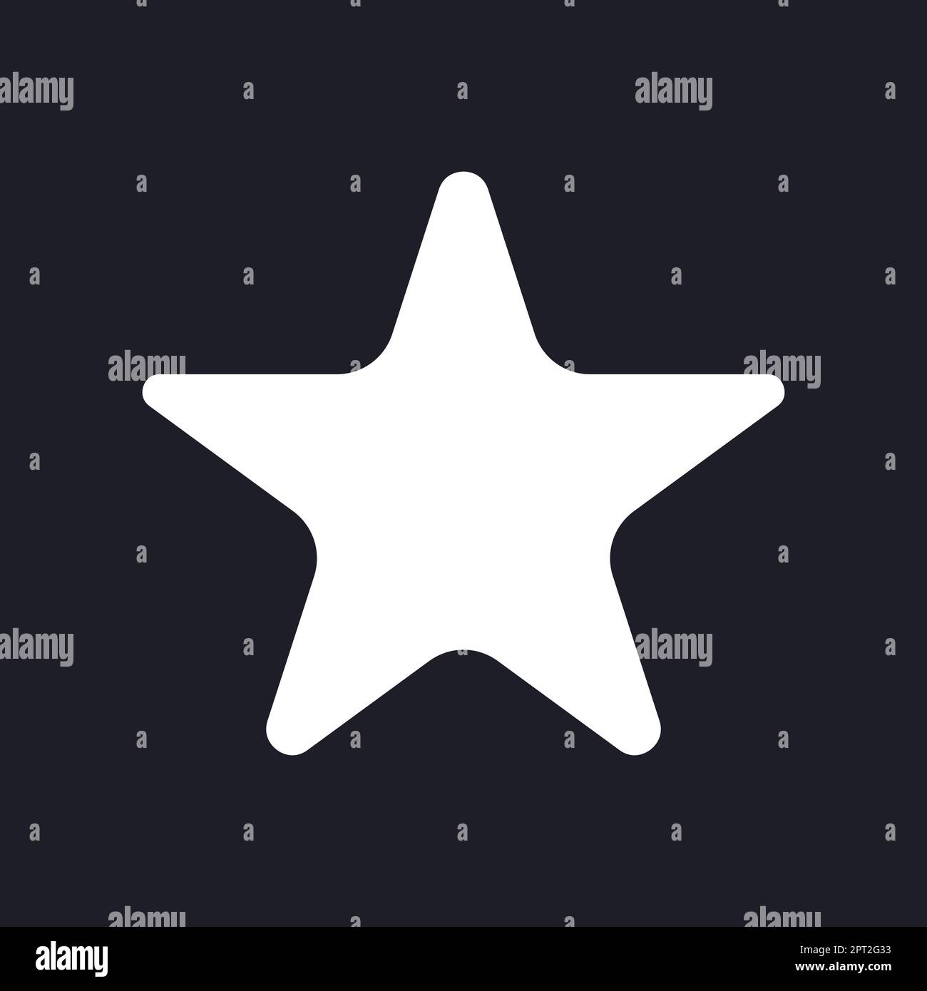 Star dark mode glyph ui icon Stock Vector Image & Art - Alamy