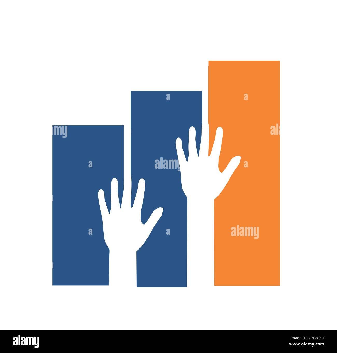 Hand Up Together Logo Vector Icon Stock Vector Image & Art - Alamy