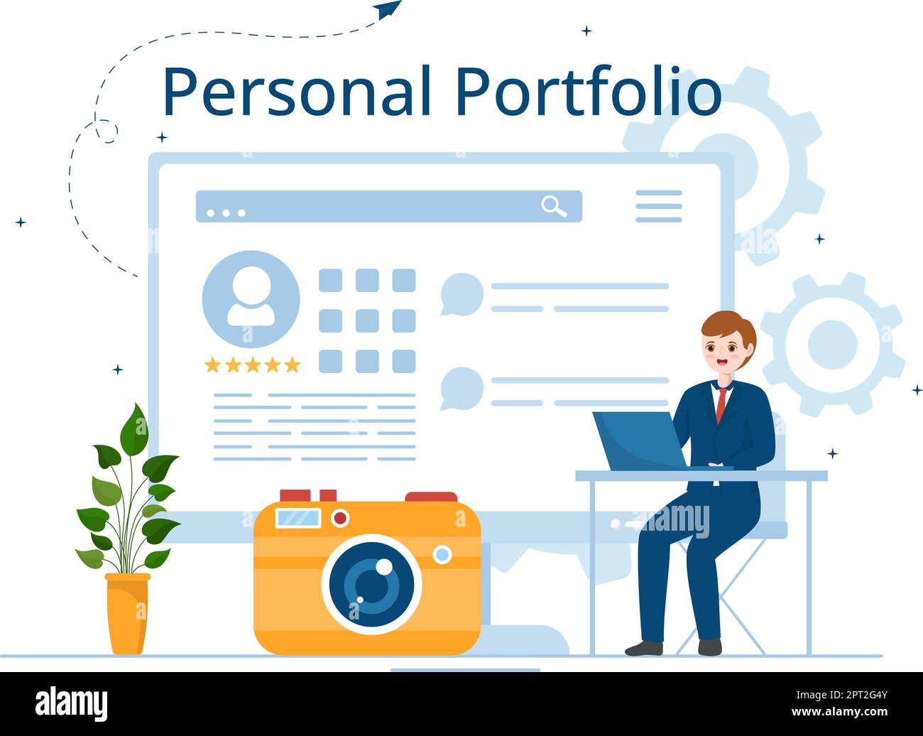 Personal Portfolio with Profile Data, Resume or Self Improvement to ...
