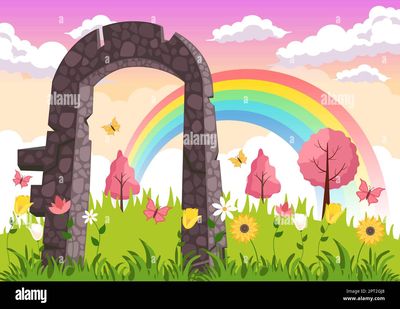 Holiday park entrance Stock Vector Images - Alamy