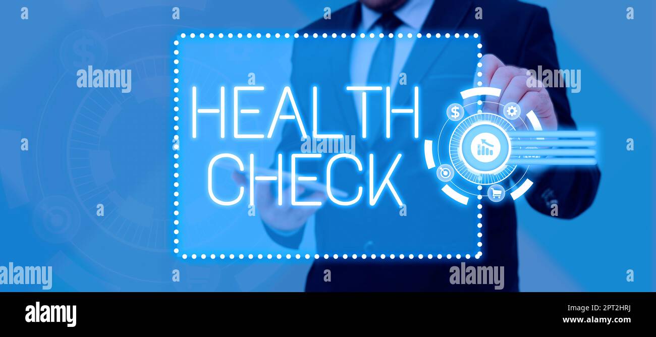 Handwriting text Health Check, Business approach Medical Examination ...