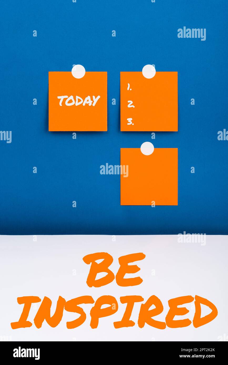 Conceptual caption Be Inspired, Concept meaning extraordinary quality ...