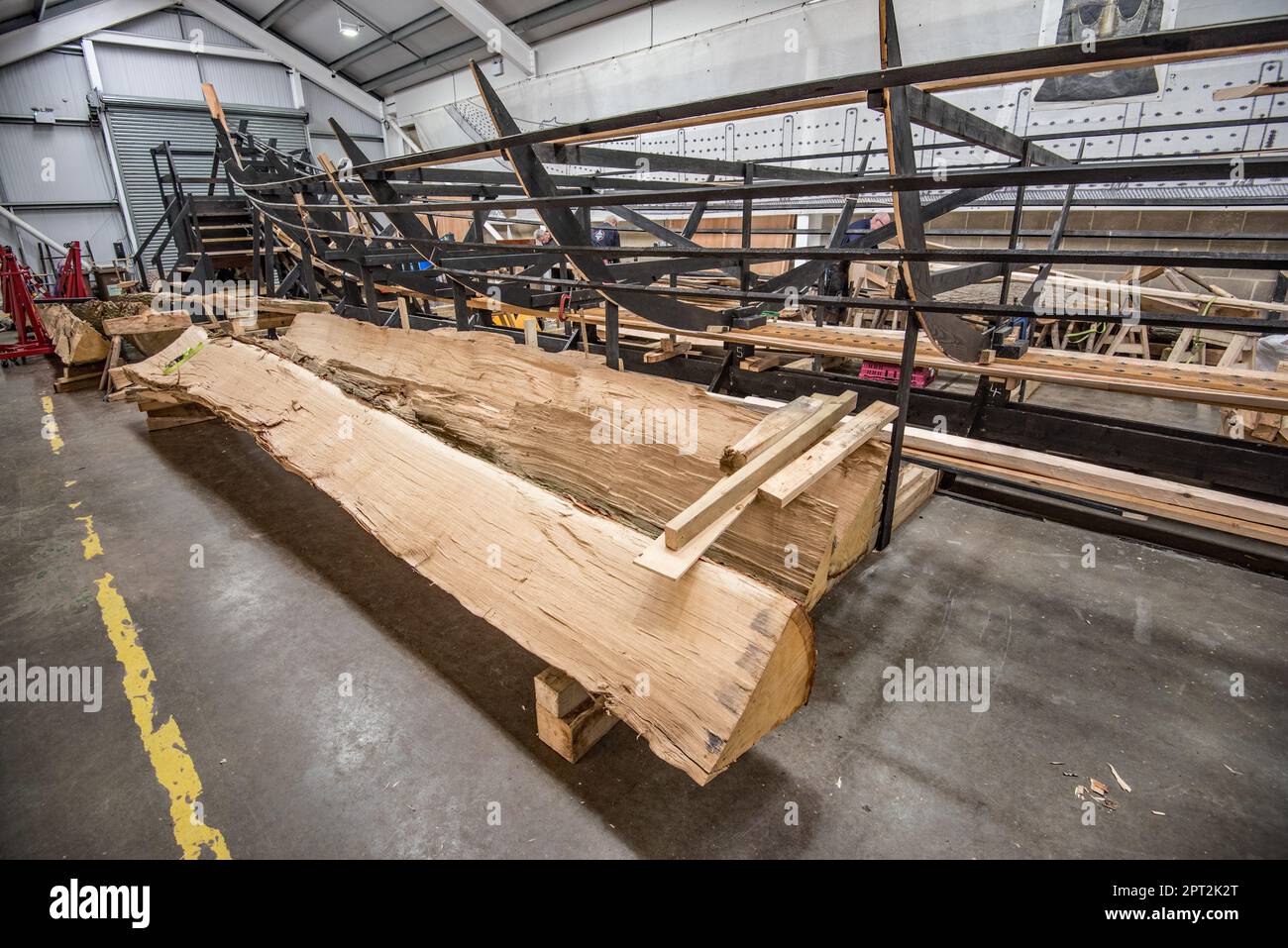 Work is progressingI nside 'The Longshed' at Woodbridge,Suffolk, The ...