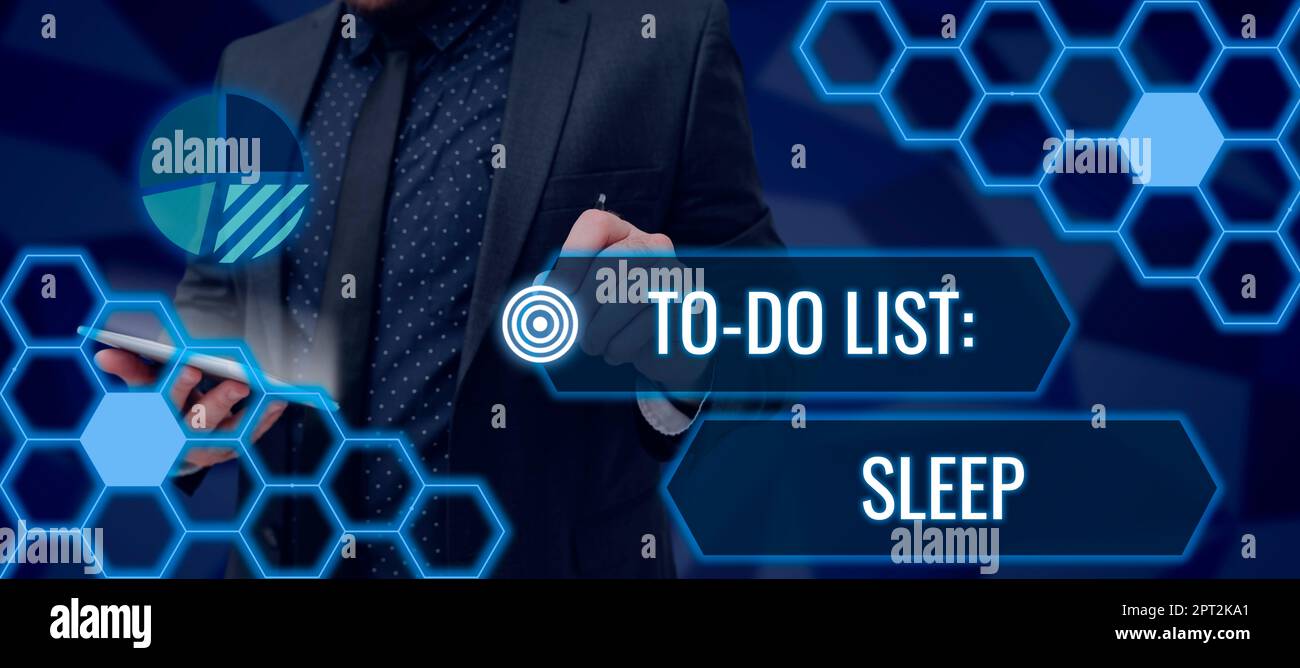 Writing displaying text To Do List SleepThings to be done Priority ...