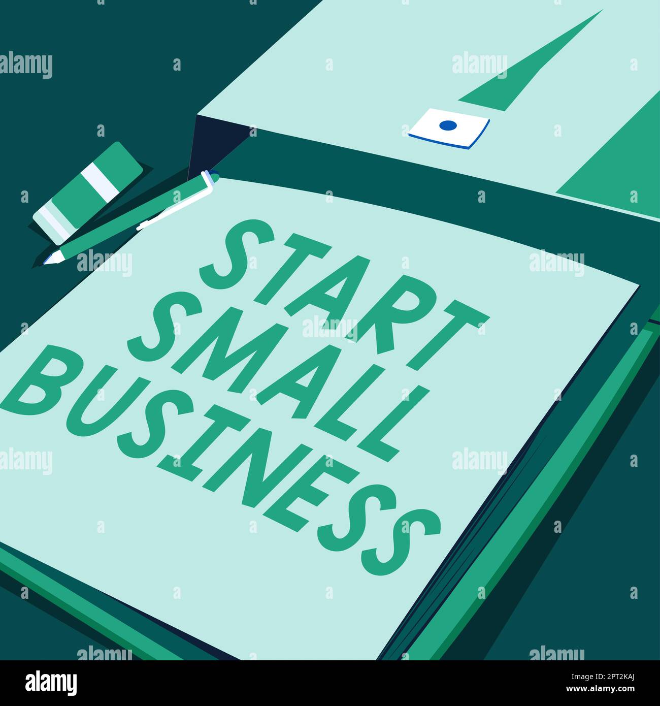 Text showing inspiration Start Small Business, Business showcase ...