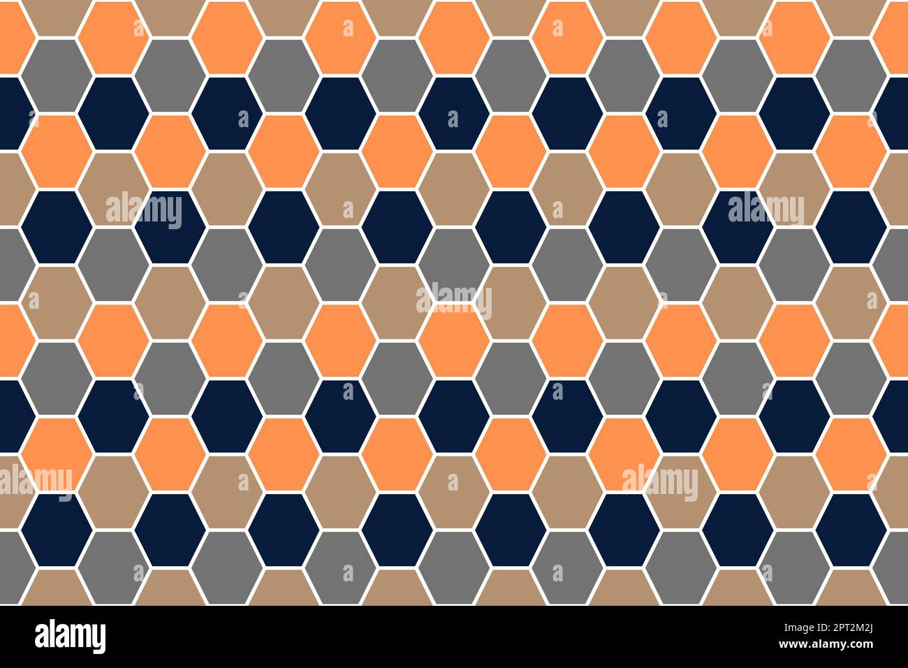 Pattern polygon seamless. Orange color mix with brown, dark blue and gray. Background for ...