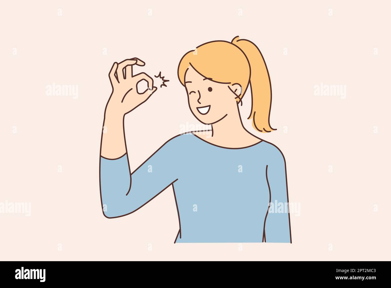 Cartoon done hand gesture hi-res stock photography and images - Alamy