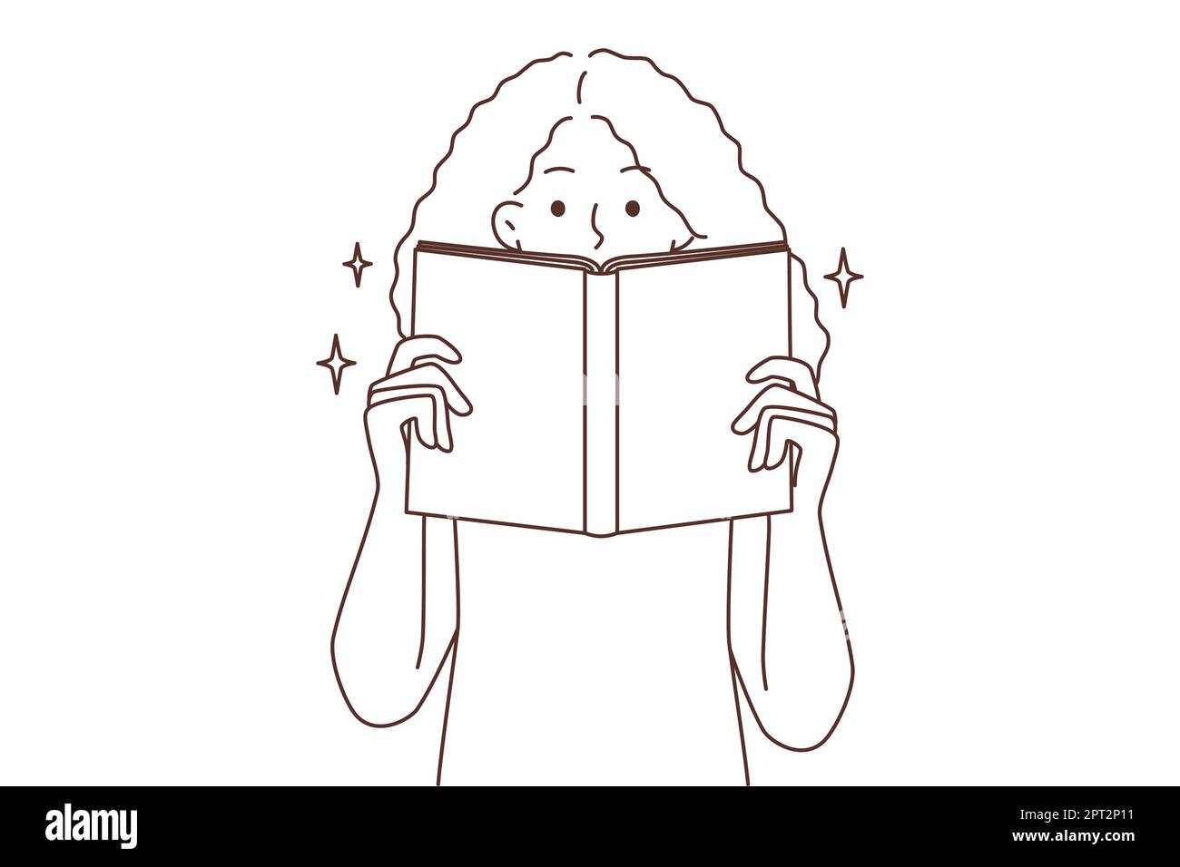 Teen kid with book enjoy reading. Girl engaged in literature. Bookworm ...