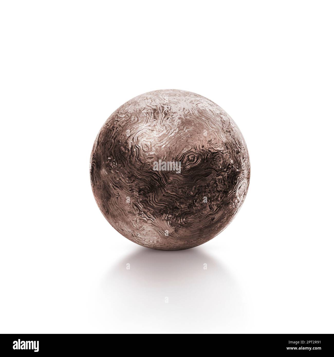 isolated steel metal ball on white background. 3d render Stock Photo ...