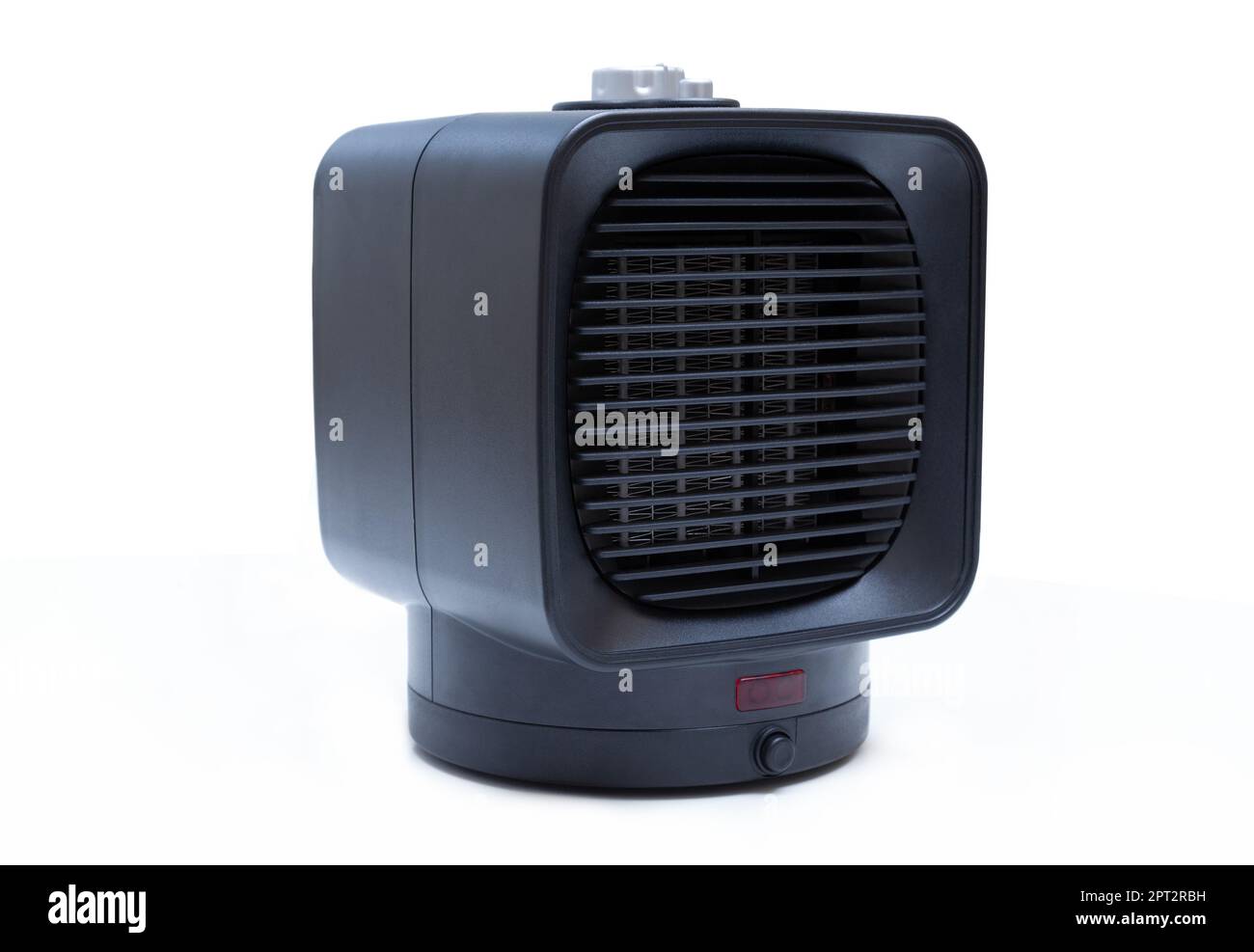 Electric air heater with fan on a white background Stock Photo - Alamy