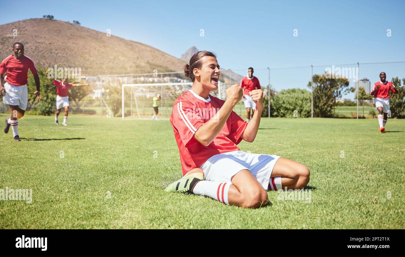 Celebration smile football hi-res stock photography and images - Alamy