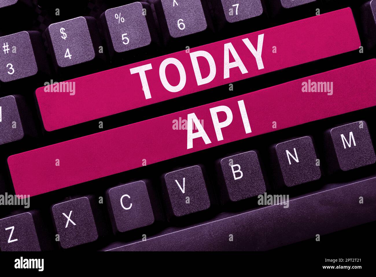 Text sign showing Api, Concept meaning set of routines, protocols, and tools for building ...