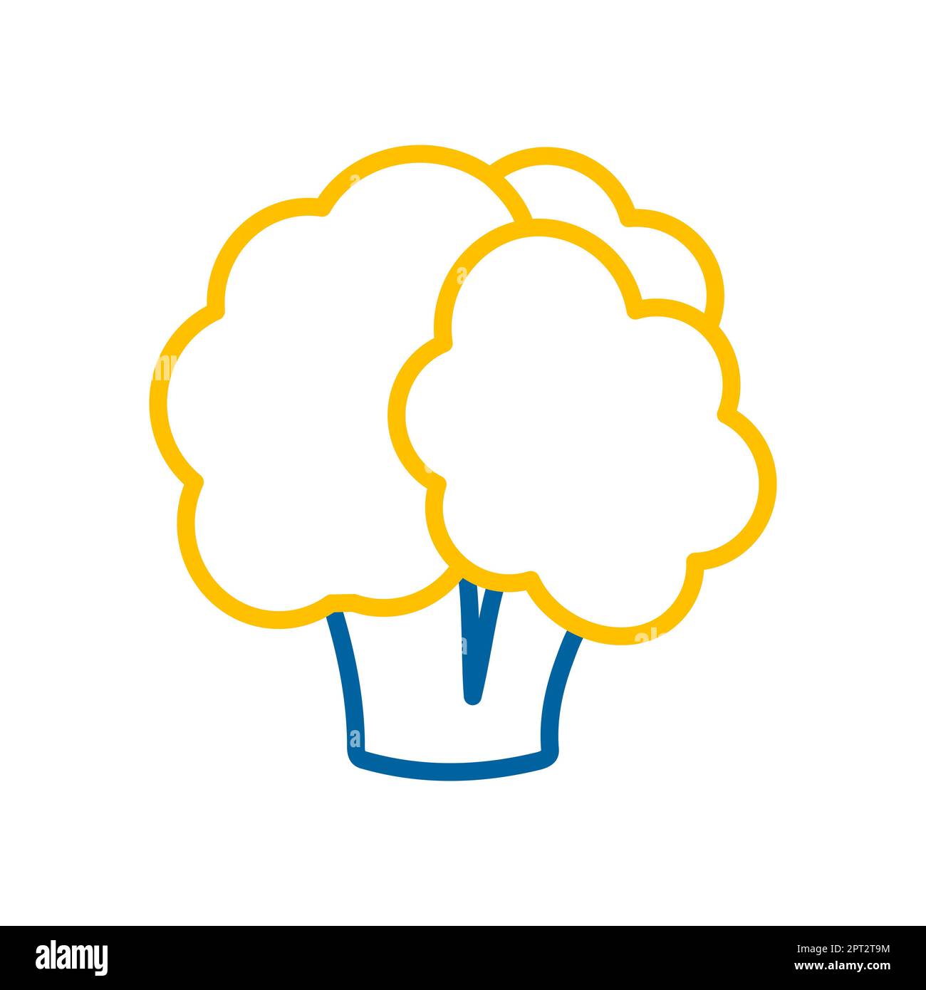 Cauliflower isolated vector icon. Vegetable sign. Graph symbol for food ...