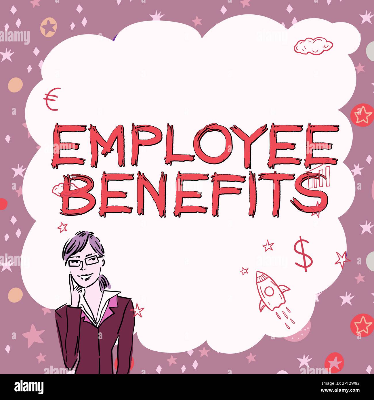 Text sign showing Employee Benefits, Business showcase form of ...