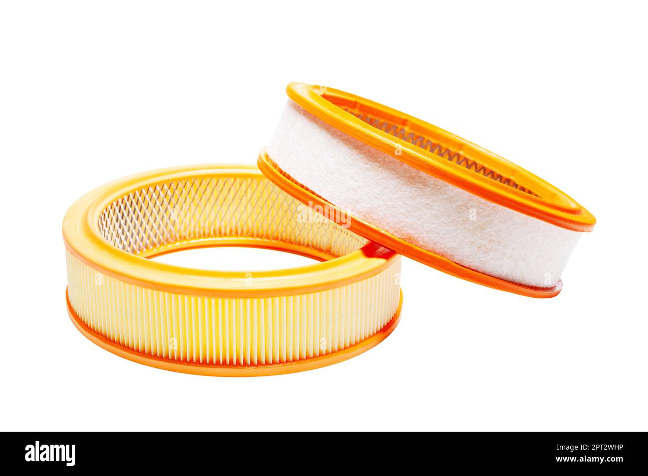 Air filters for a carbureted car on a white background Stock Photo - Alamy