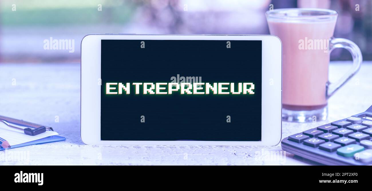 Conceptual display Entrepreneur, Business concept enterprise resource ...