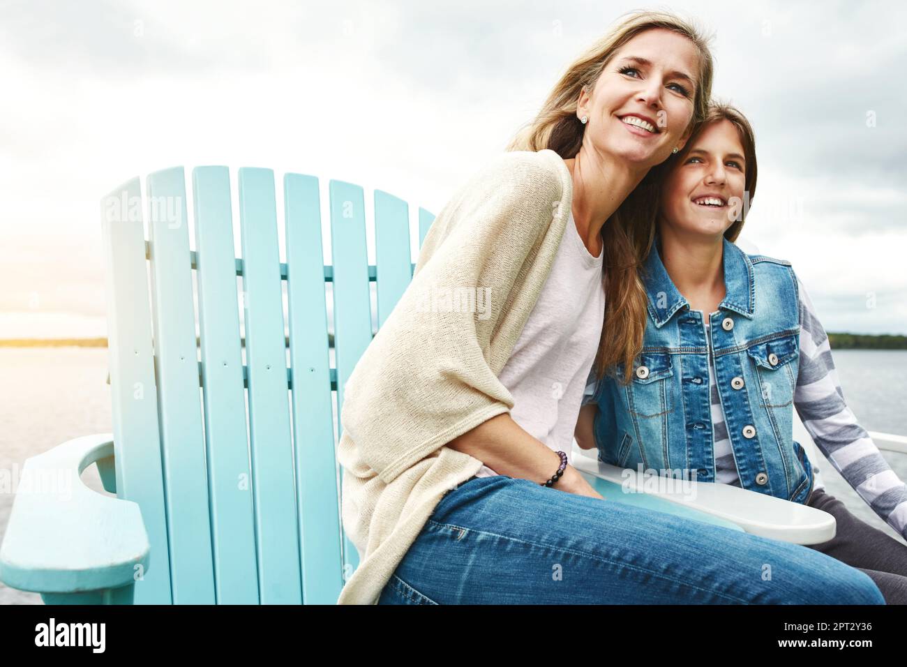 Its a bonding day for the girls. a mother and her daughter bonding ...