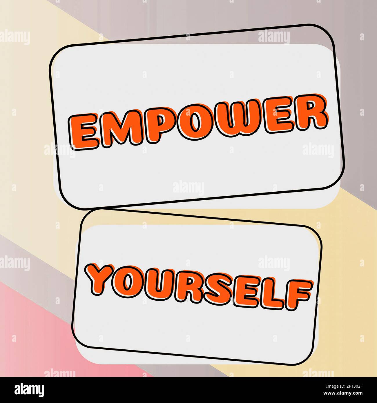 Text caption presenting Empower Yourself, Concept meaning giving you ...