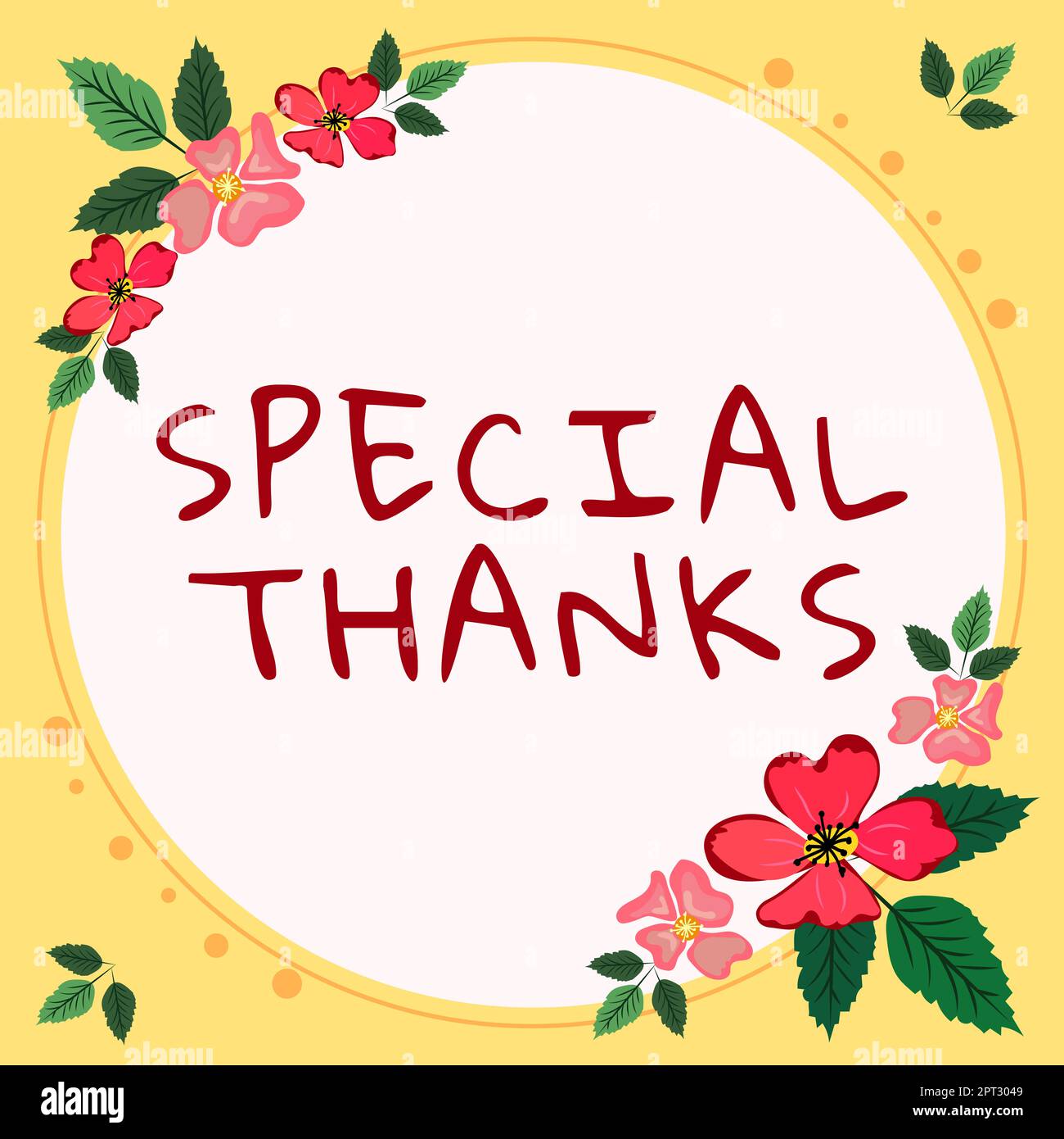 Handwriting text Special Thanks, Concept meaning appreciating something ...