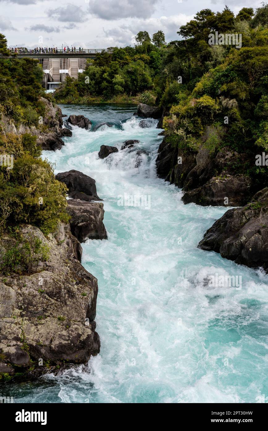 The Aratiatia Rapids, Waikato Region, North Island, New Zealand Stock ...