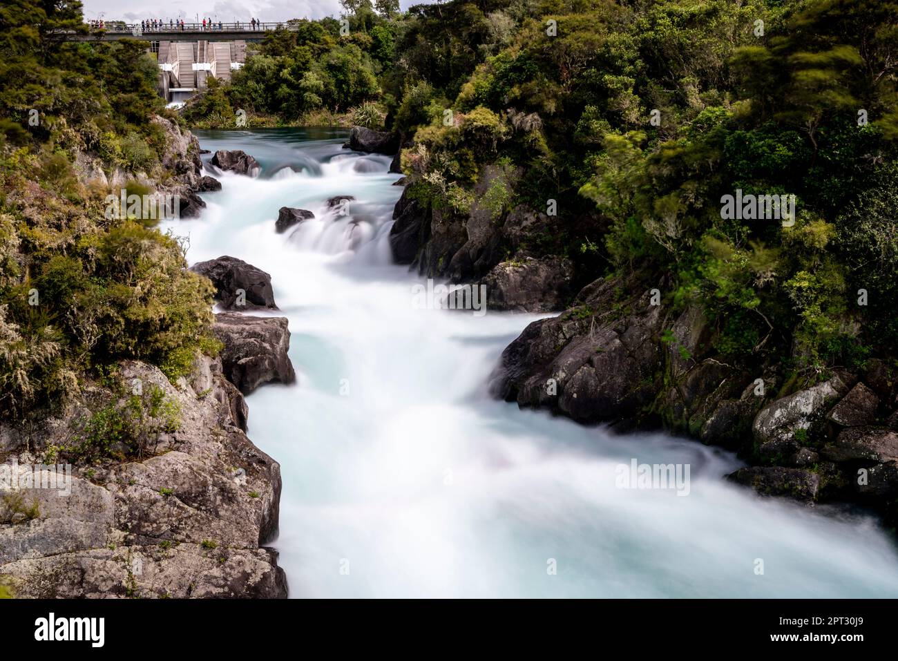 The Aratiatia Rapids, Waikato Region, North Island, New Zealand Stock ...