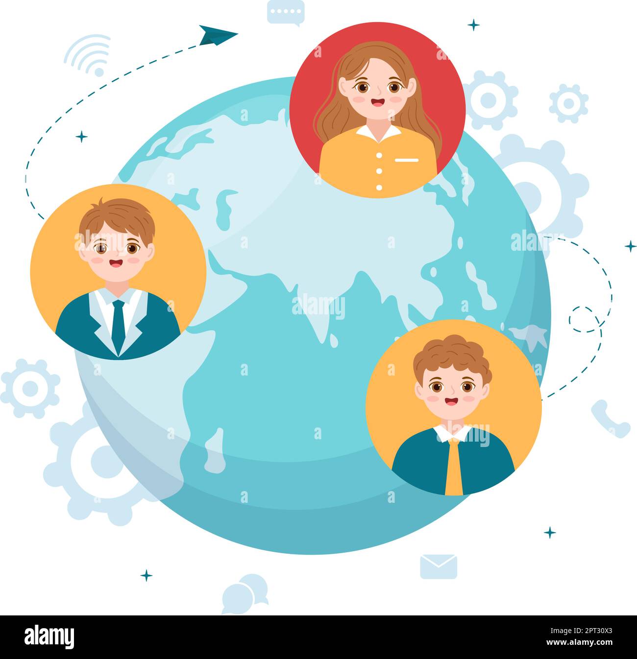 Outsourcing Business with Idea of Teamwork, Company Development ...