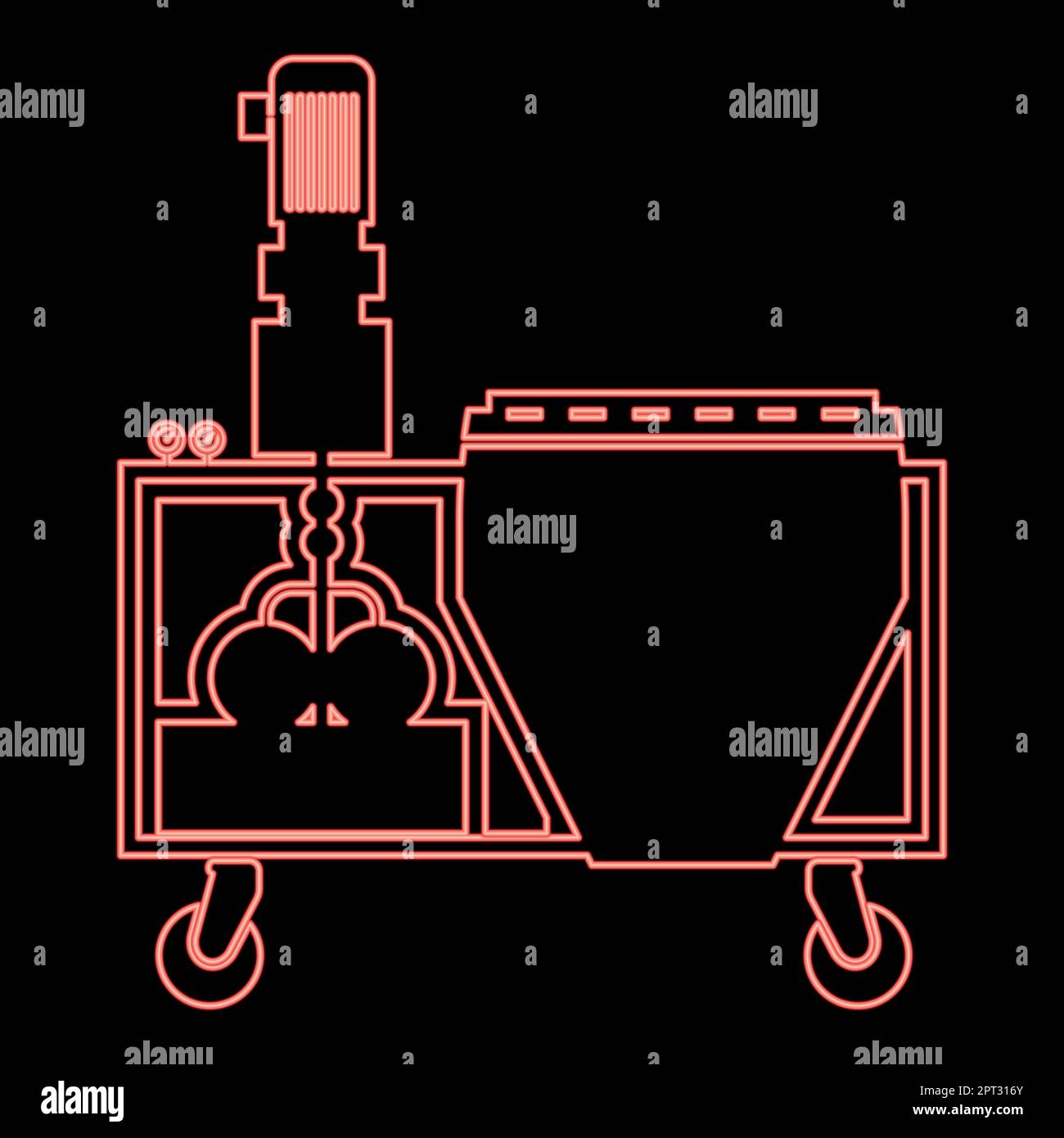 Color mixing station Stock Vector Images - Alamy