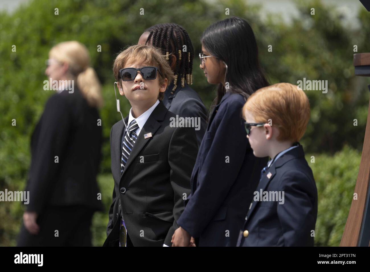 Washington, United States. 27th Apr, 2023. A kid acting as a Secret ...