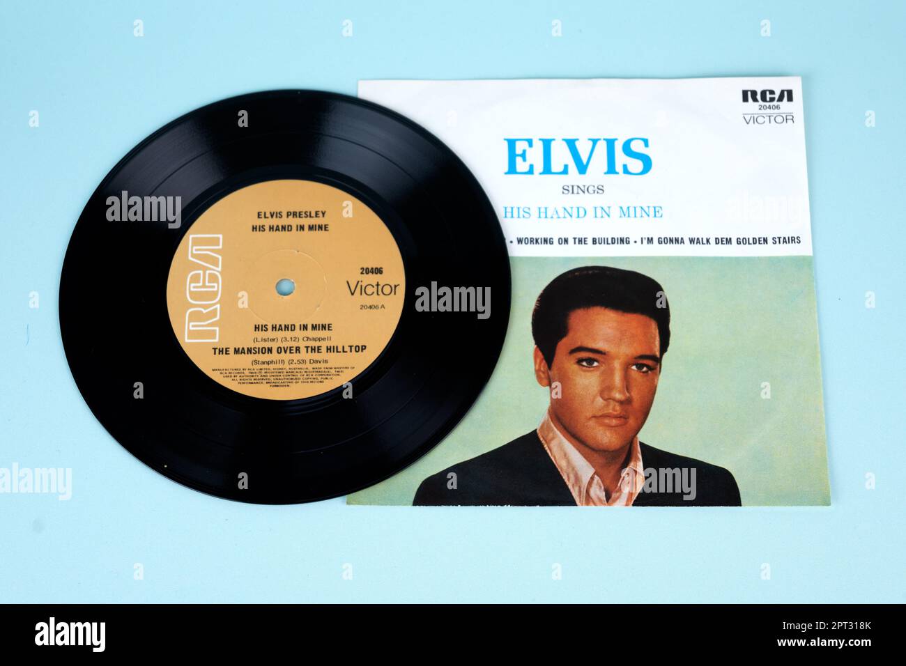 Rare Australian issue Elvis Presley extended play 45rpm record "His ...