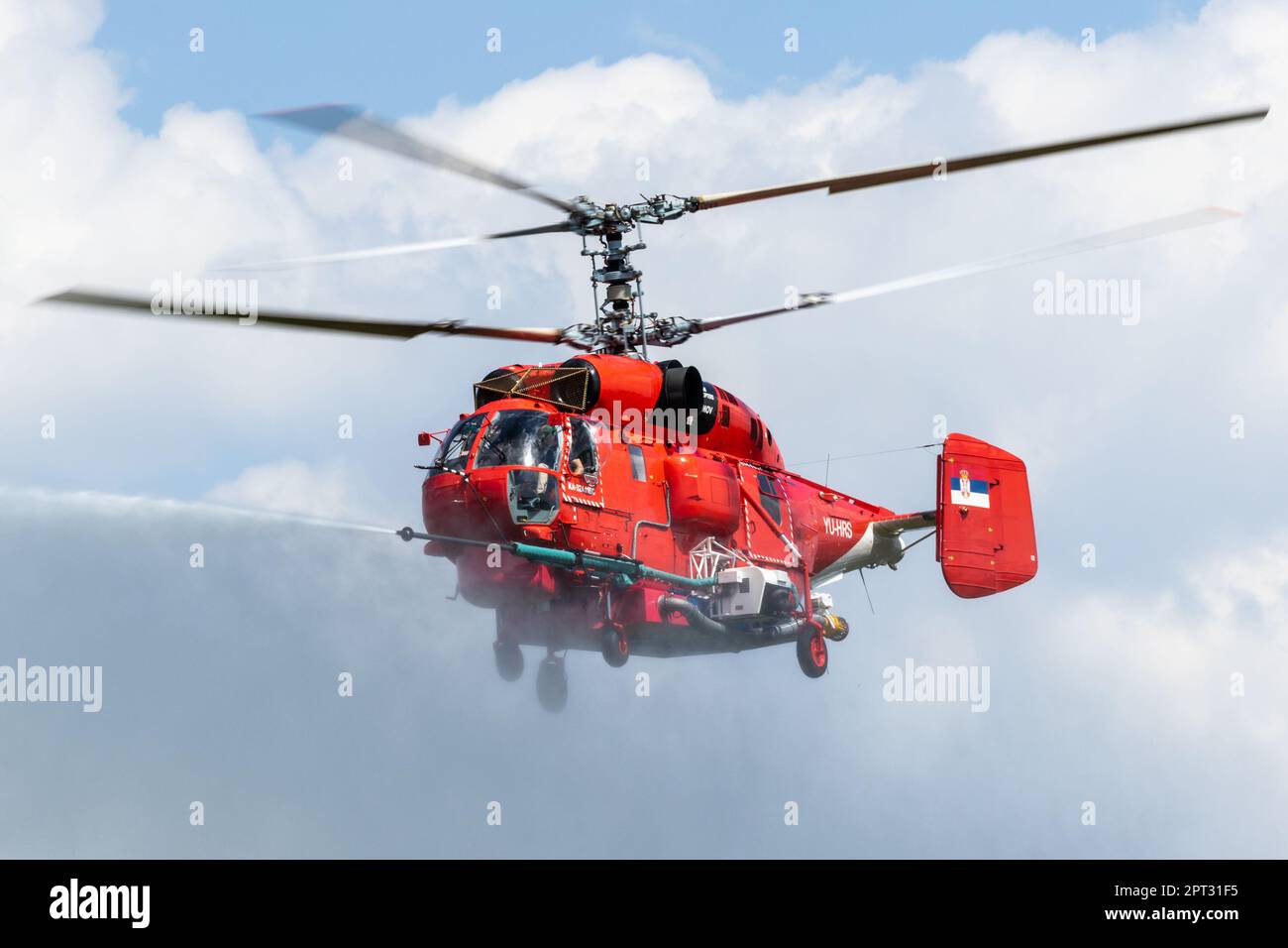 Serbian police helicopter hi-res stock photography and images - Alamy