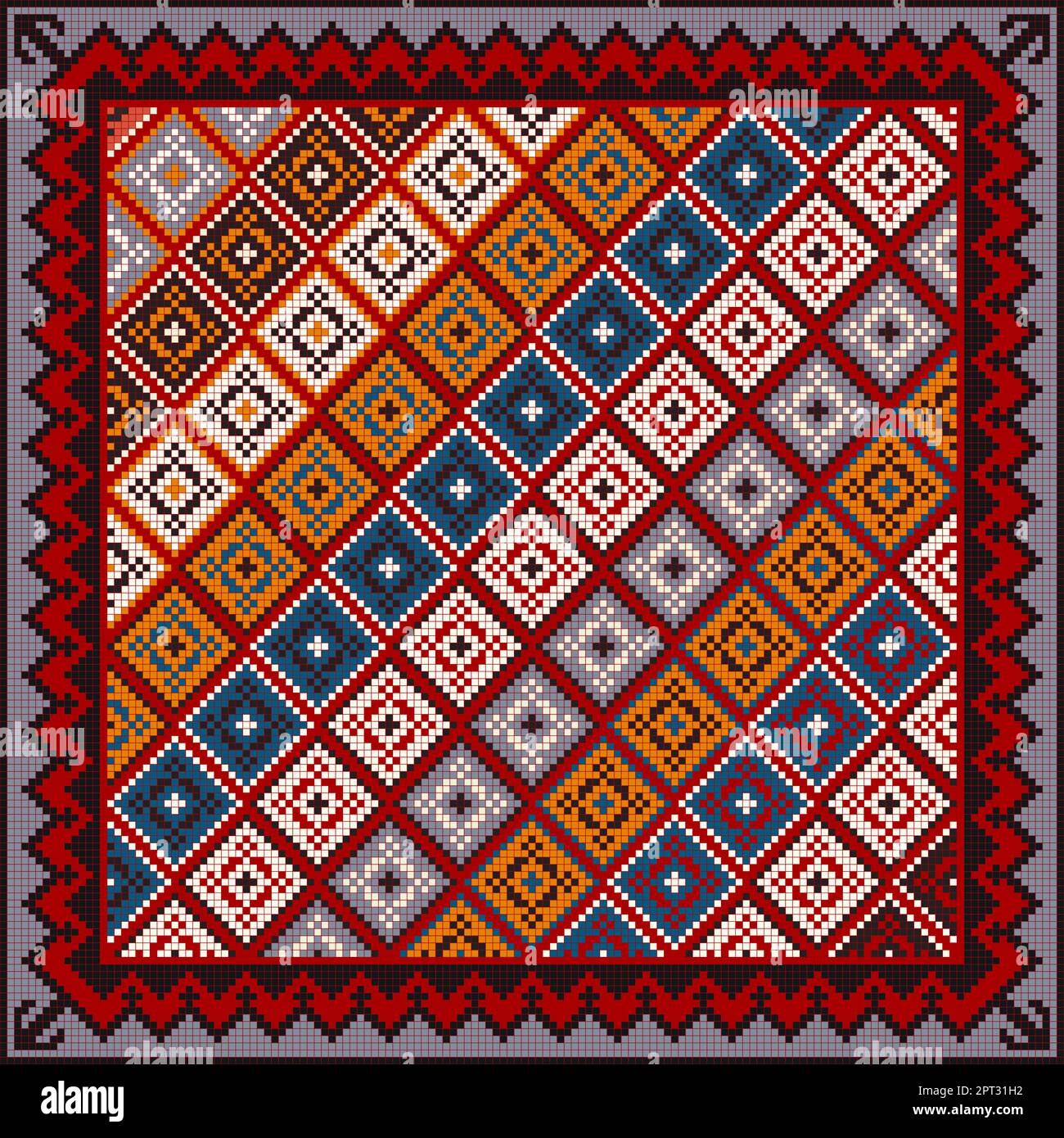 Kilim pattern 13 Stock Vector Image & Art - Alamy