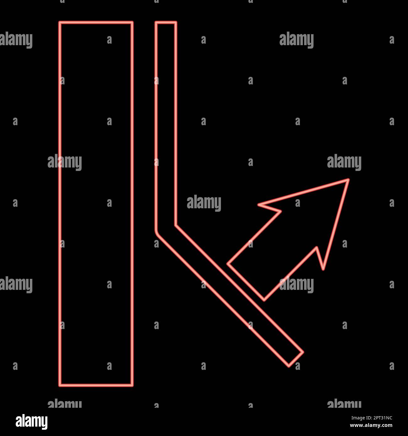 Neon bottom layer remains on wall Designation on wallpaper symbol icon ...