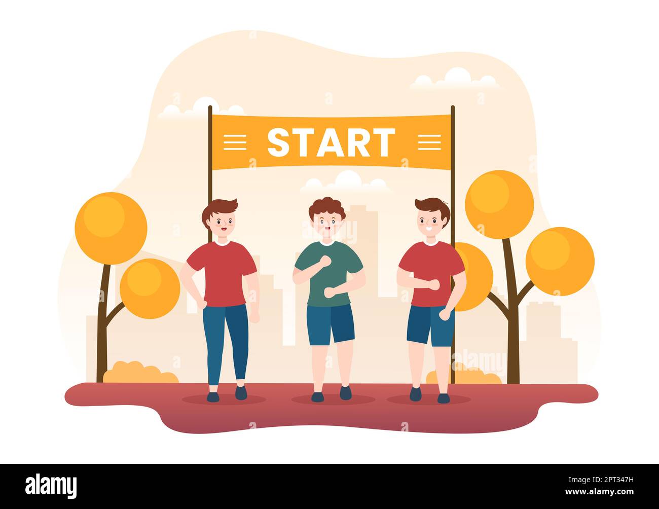 Running Race Start Clipart