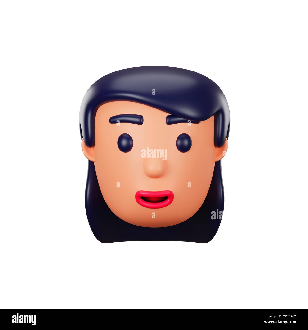 3d avatar profile woman Stock Photo - Alamy